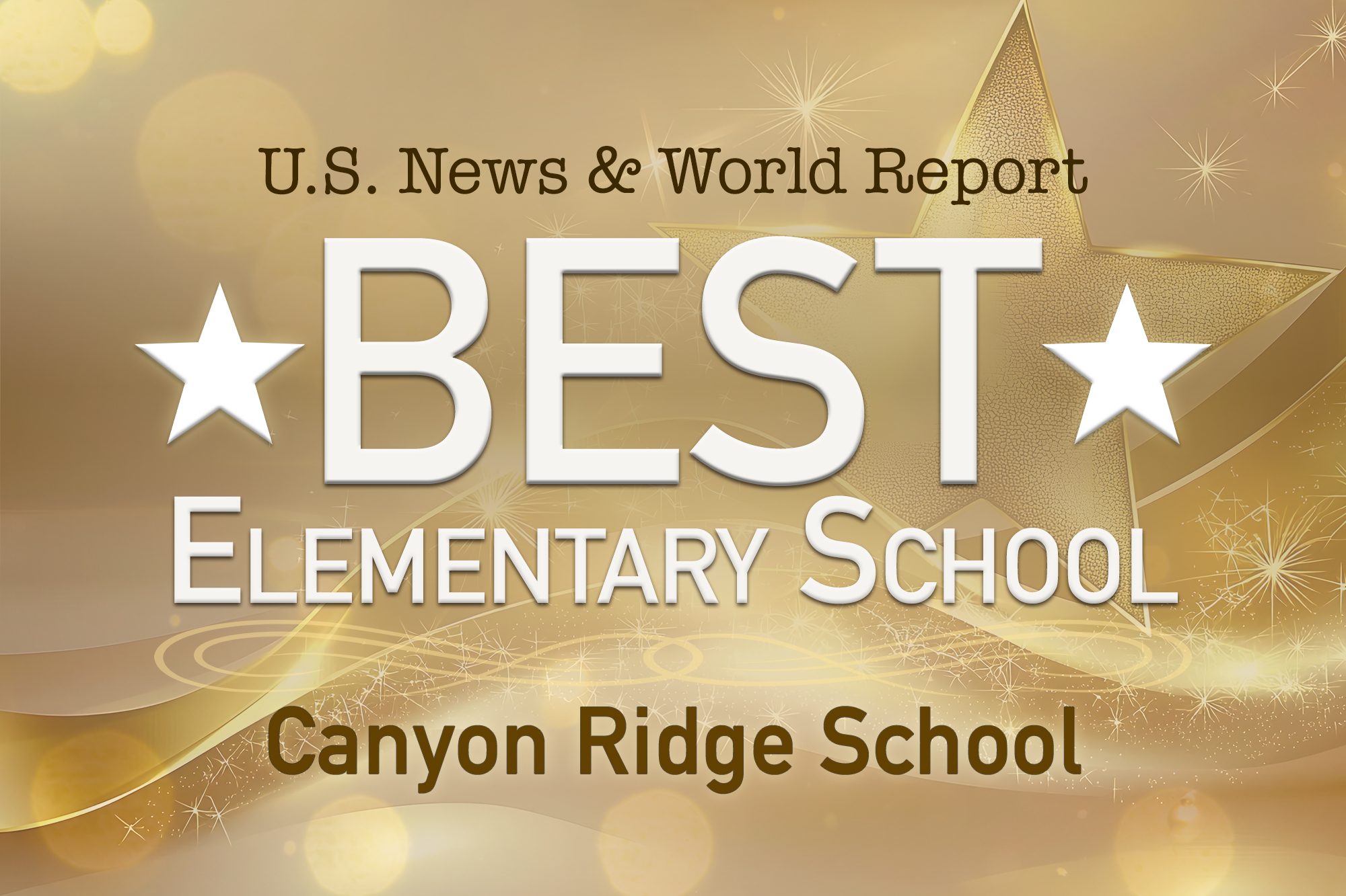 U.S. News & World Report Names Canyon Ridge - "2024 BEST Elementary School"